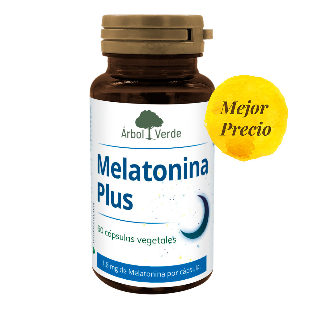 Melatonina Plus - 60 Capsulas. Arbol Verde